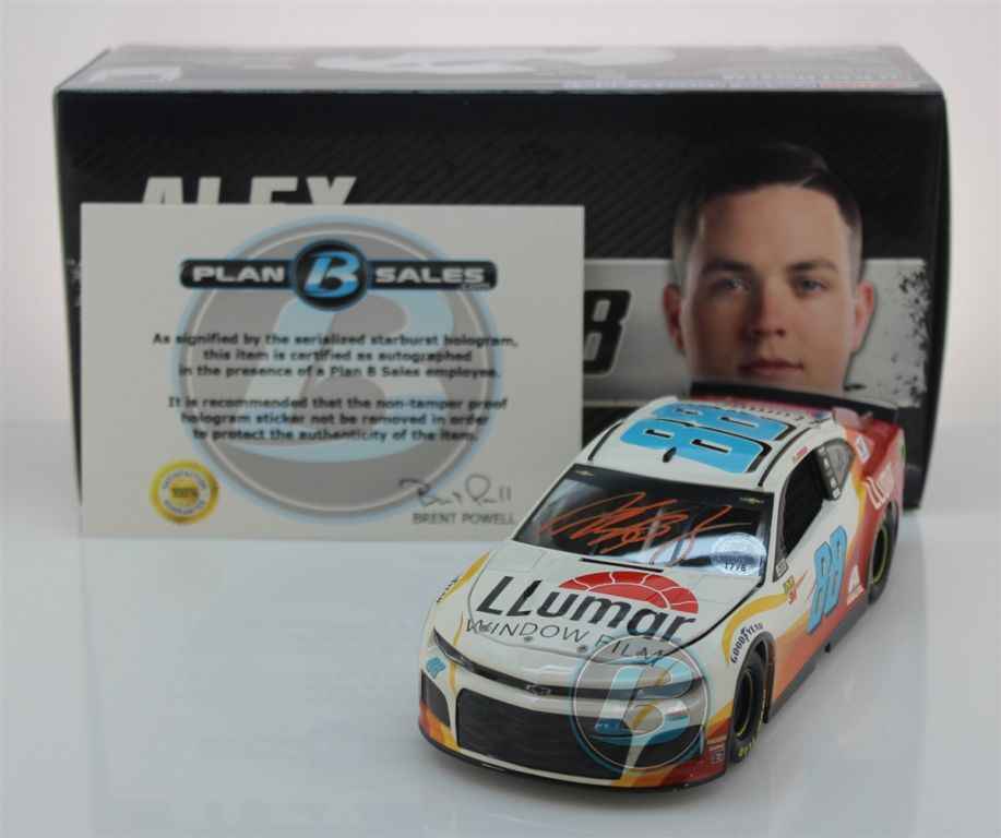 Alex Bowman Autographed 2019 LLumar Window Film 1:24 Nascar Diecast