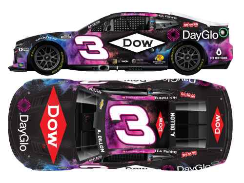 Austin Dillon 2025 Dow DayGlo 1:64 Nascar Diecast