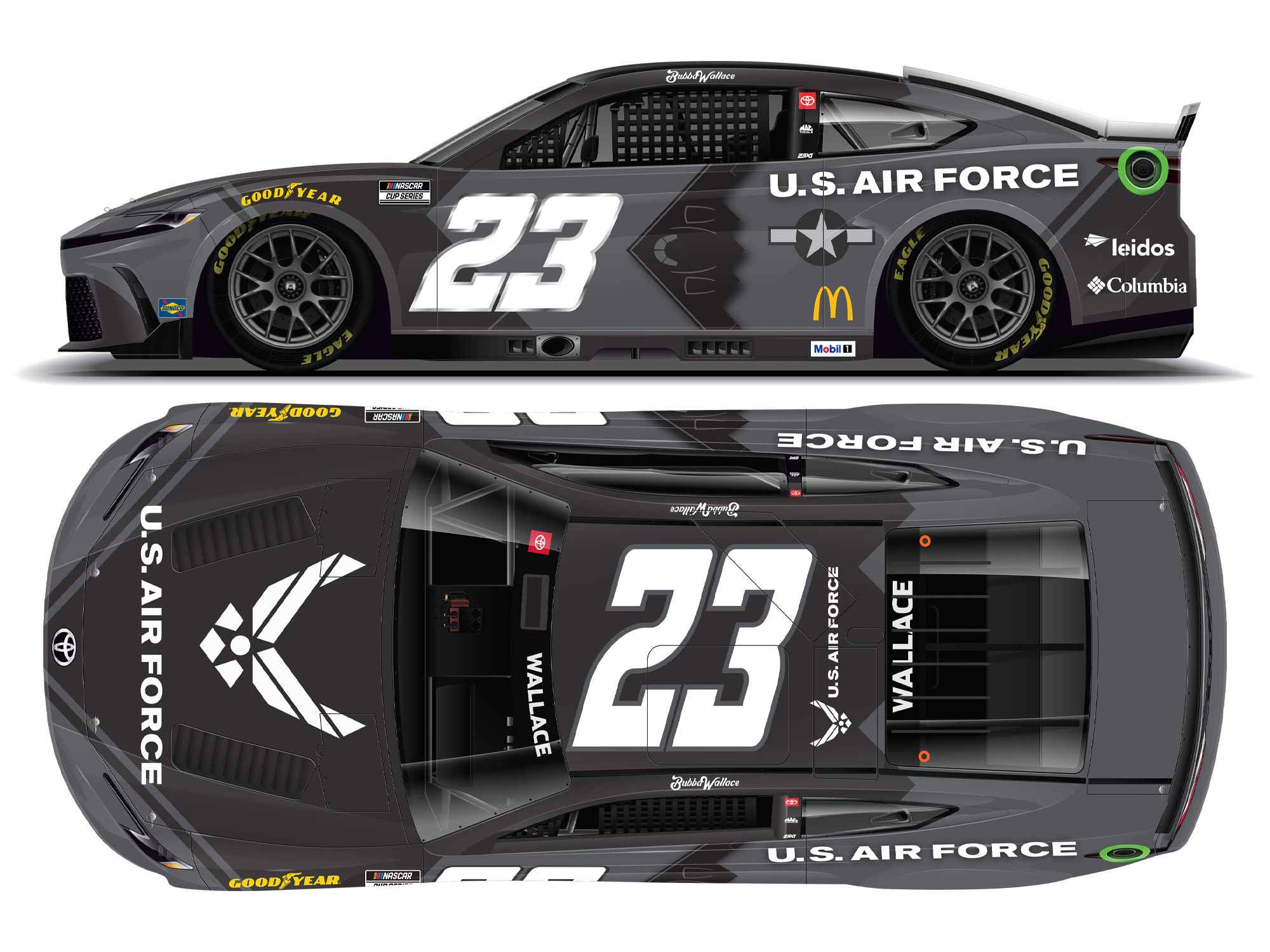 Bubba Wallace 2025 U.S. Airforce 1:24 Nascar Diecast