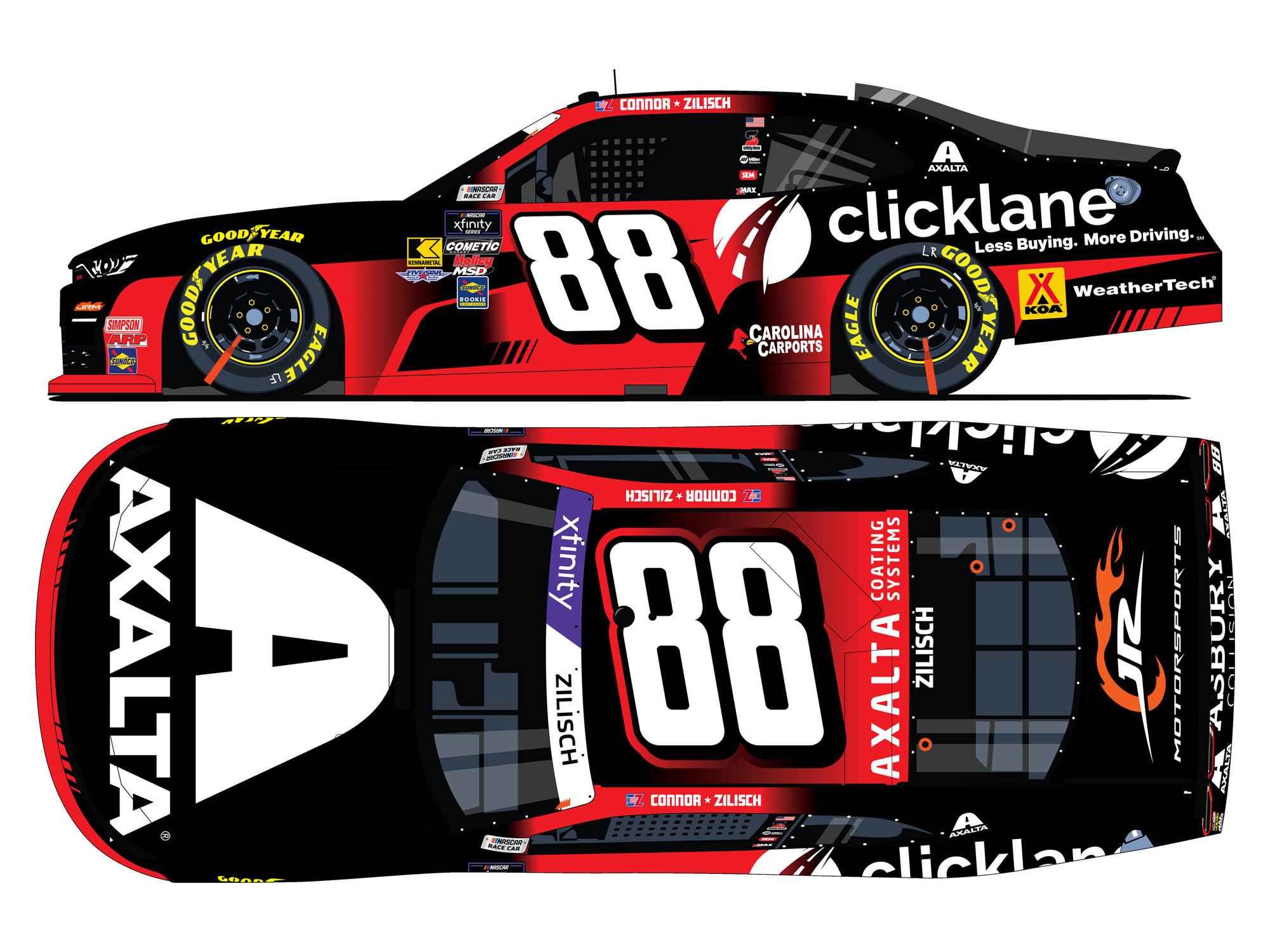 Connor Zilisch 2025 Axalta 1:64 Nascar Diecast