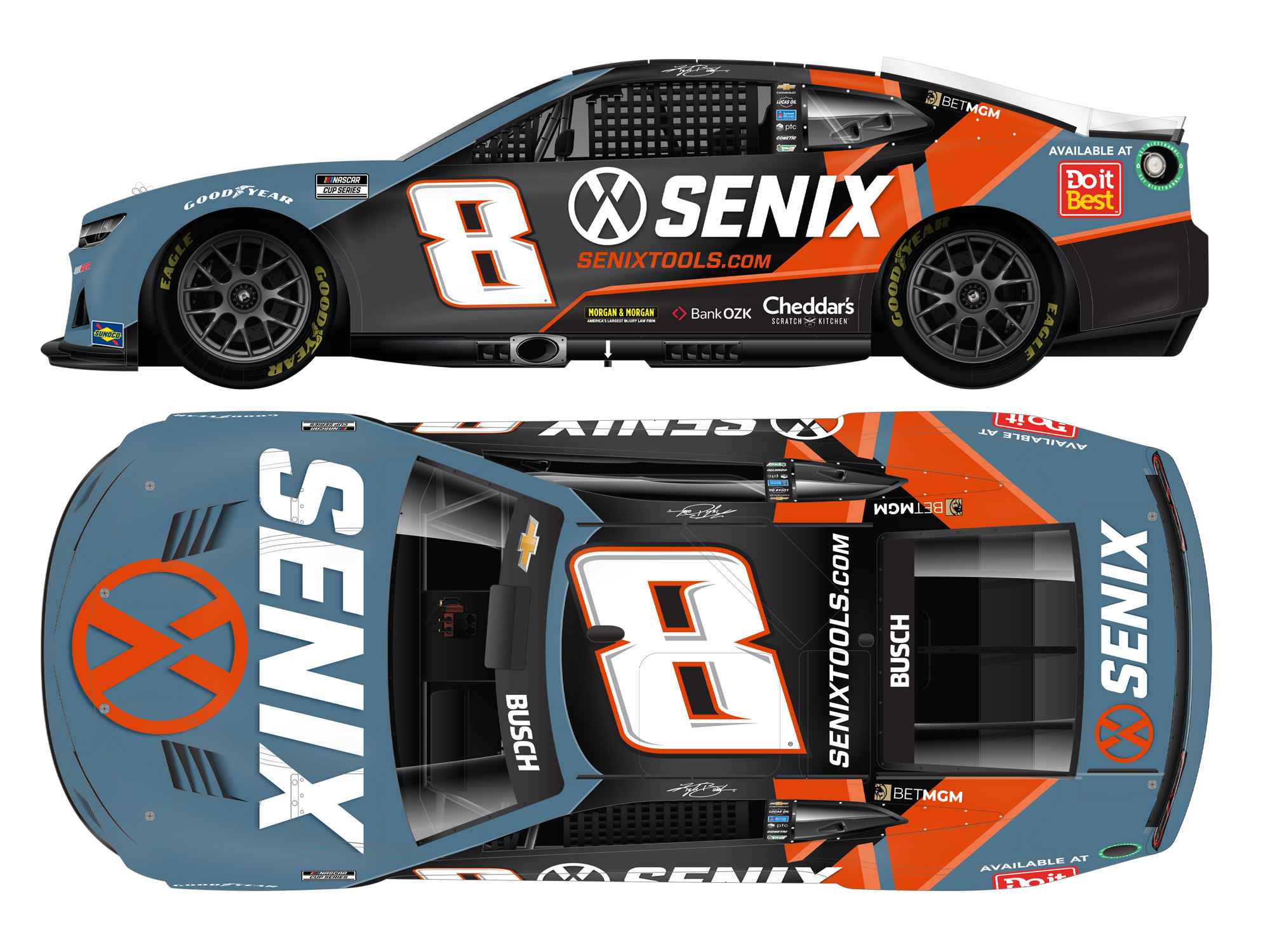 Kyle Busch 2025 Senix Tools 1:64 Nascar Diecast