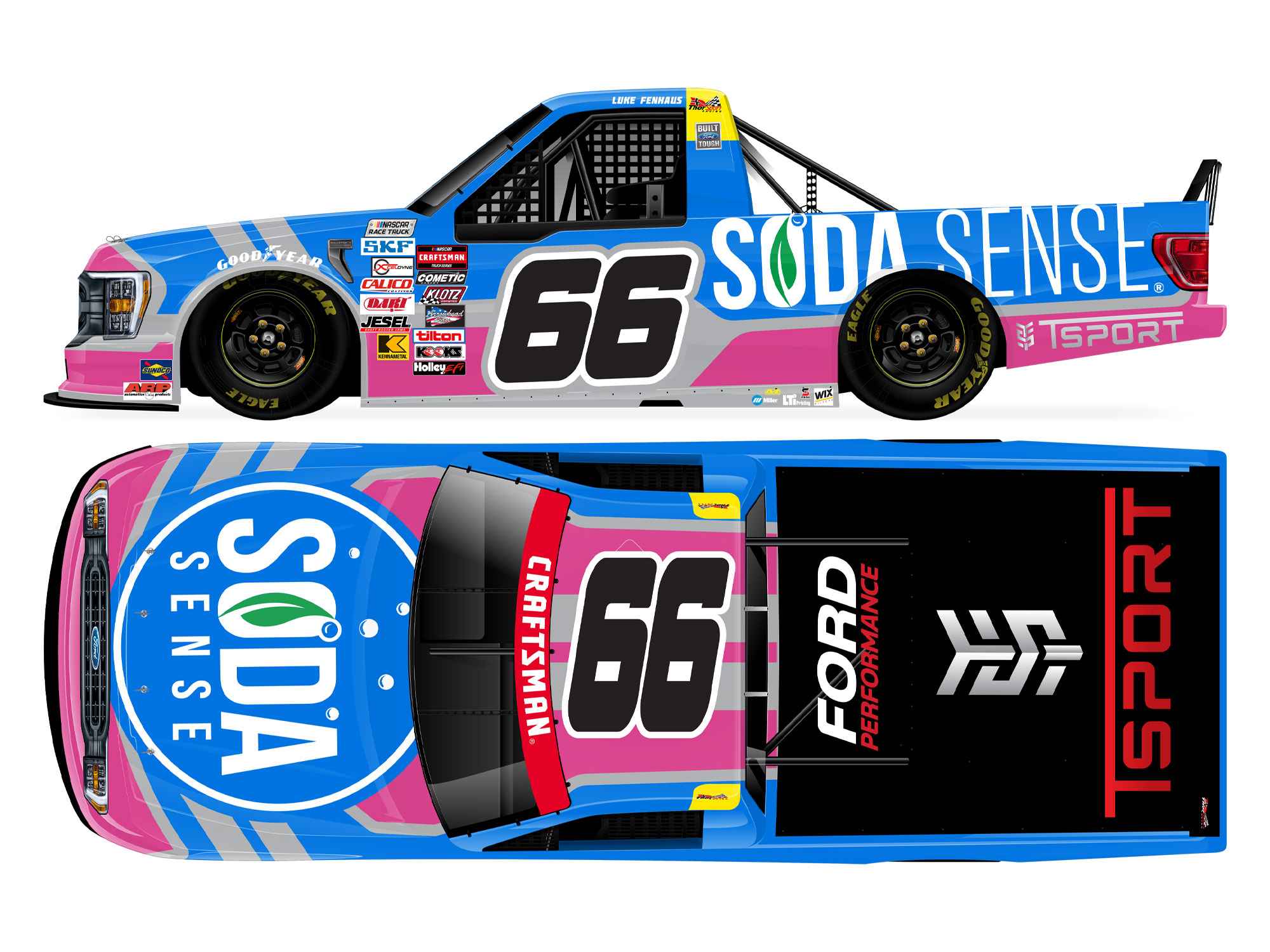 Luke Fenhaus 2025 Soda Sense 1:24 Nascar Diecast