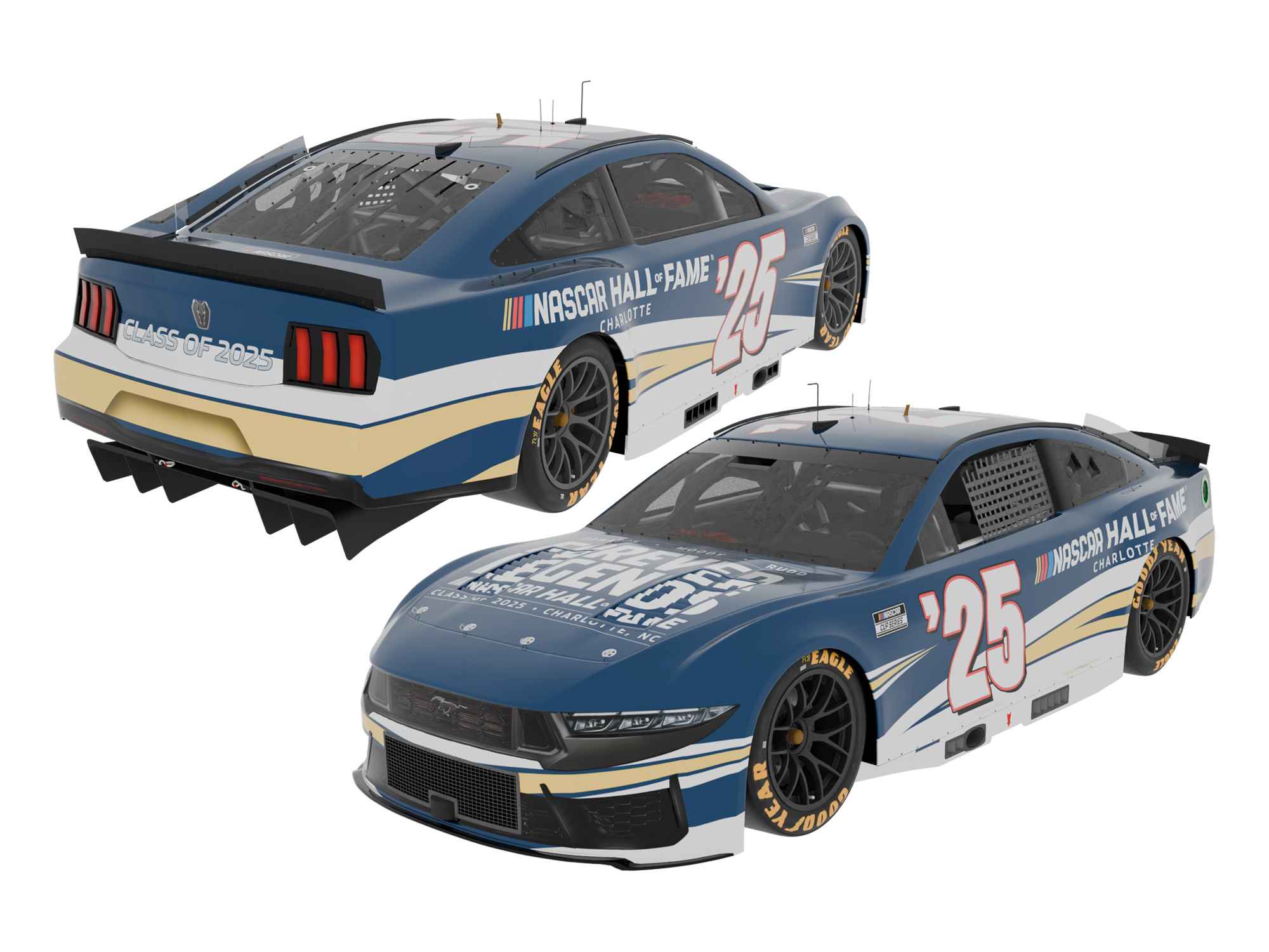 Nascar Hall of Fame Class of 2025 1:64 Nascar Diecast Chassis