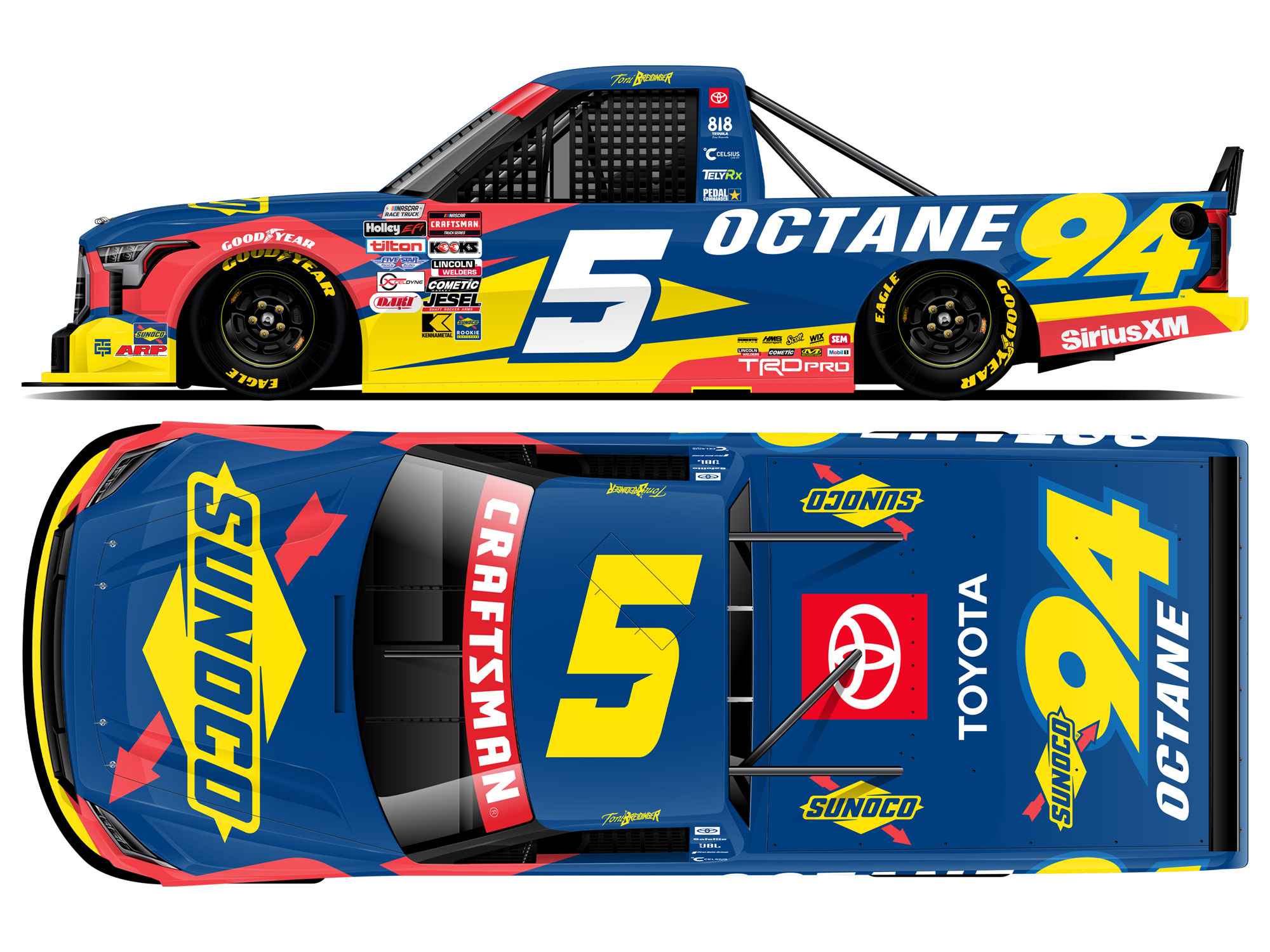 Toni Breidinger 2025 Sunoco 94 Octane 1:64 Nascar Diecast - Truck Series